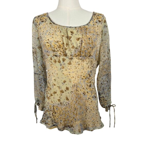 Allison Taylor | Tops | Allison Taylor Silk Babydoll Blouse L Vintage ...
